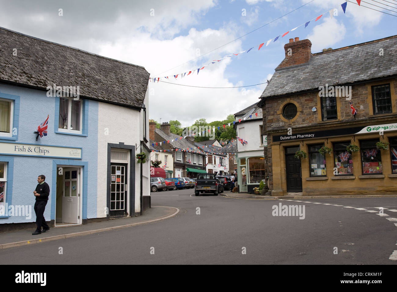 Dulverton Devon England UK Stock Photo - Alamy