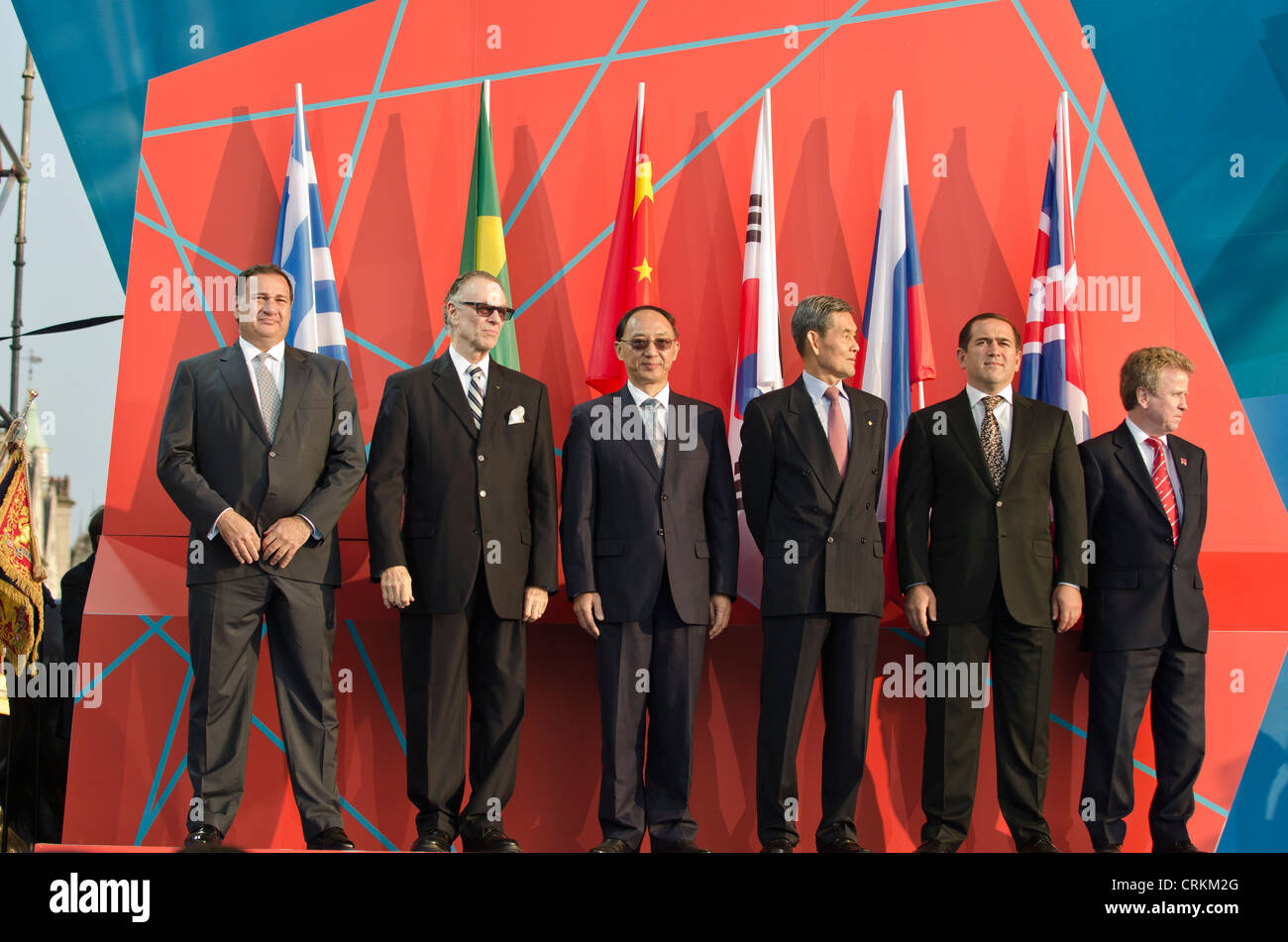 Olympic officials from different countries " 1 year to go to" London ...