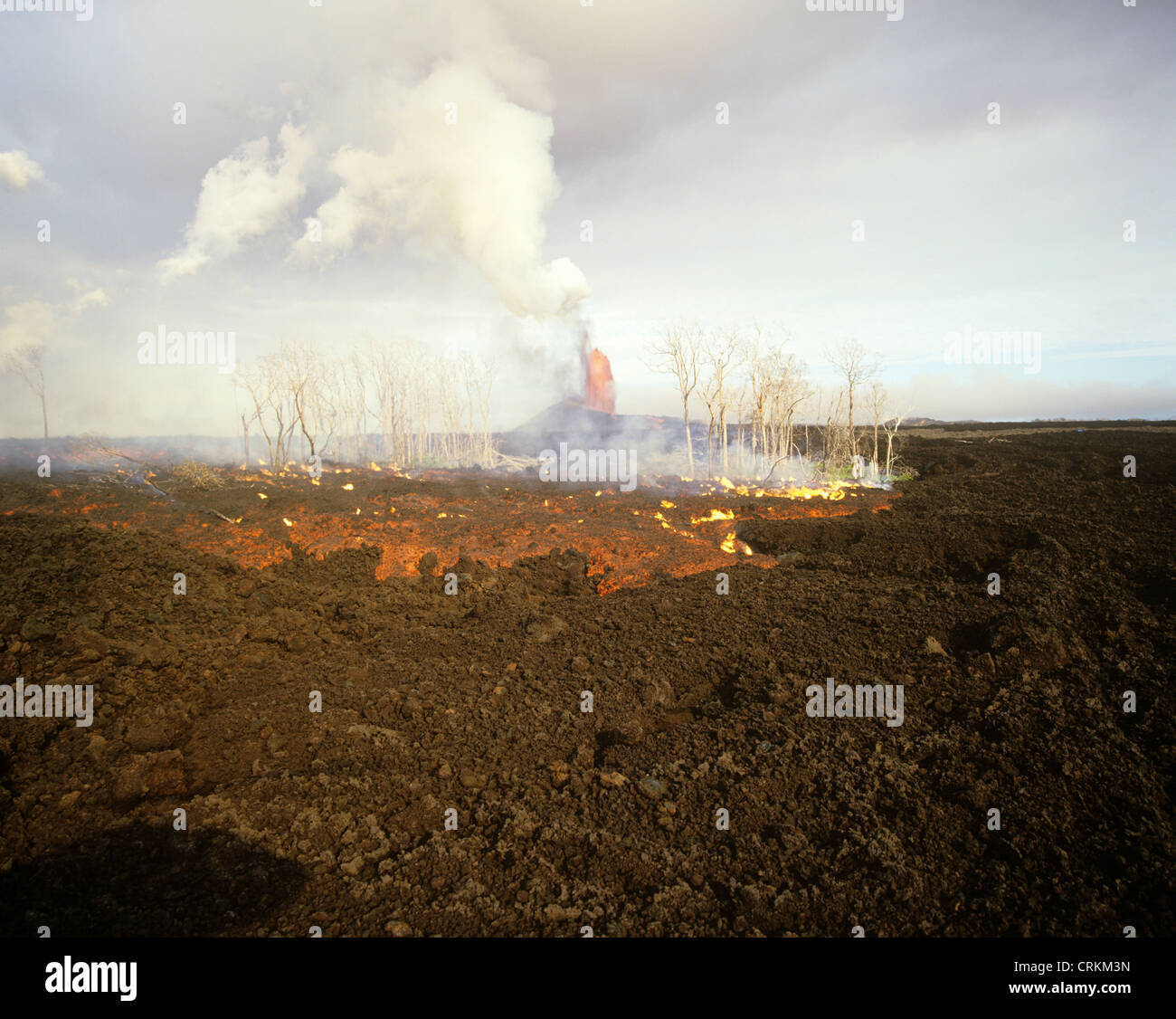 Fountaining eruption at puu oo vent hi-res stock photography and images ...