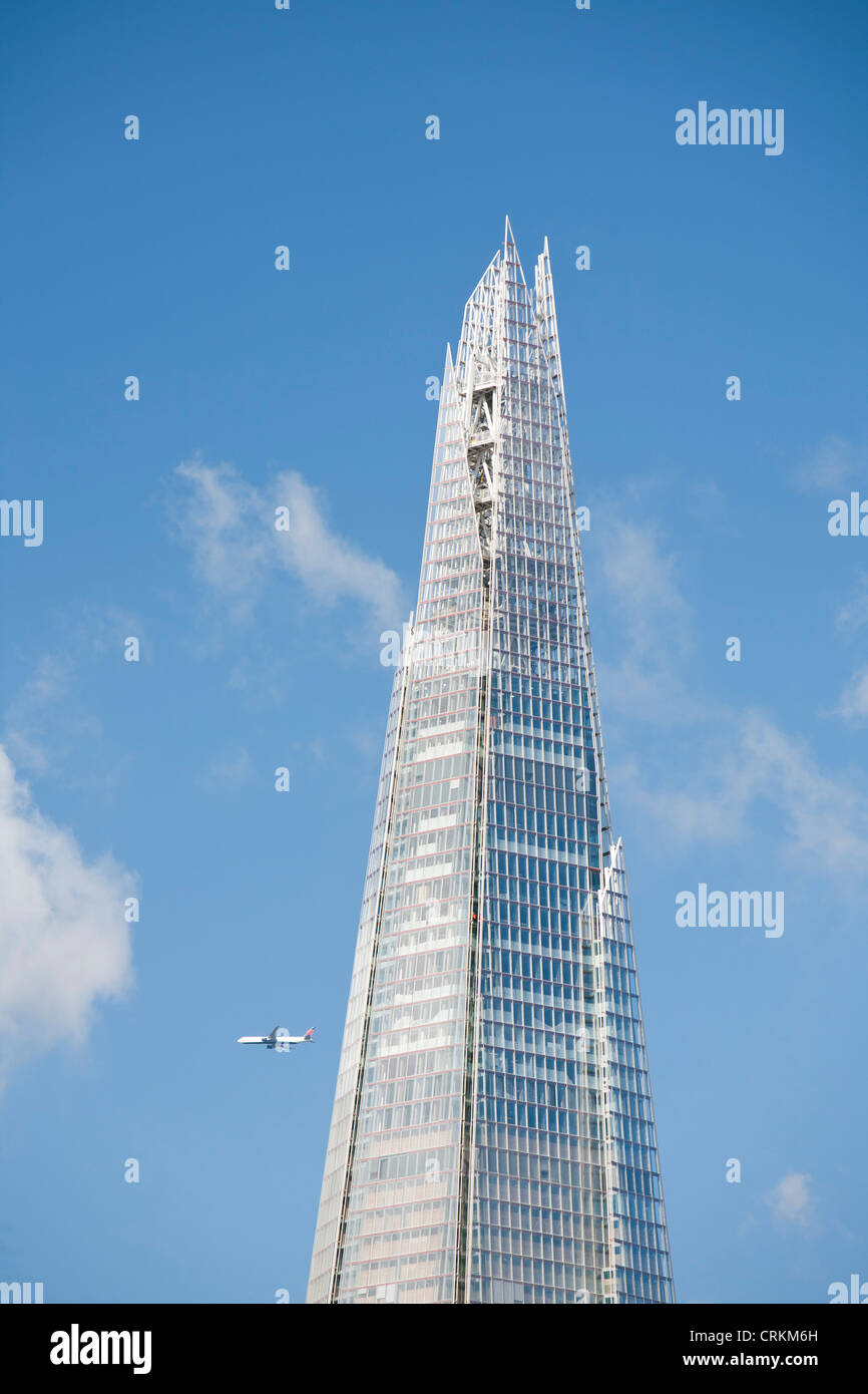 The Shard in London, UK. The Shard at 310m or over 1000 feet tall, is ...