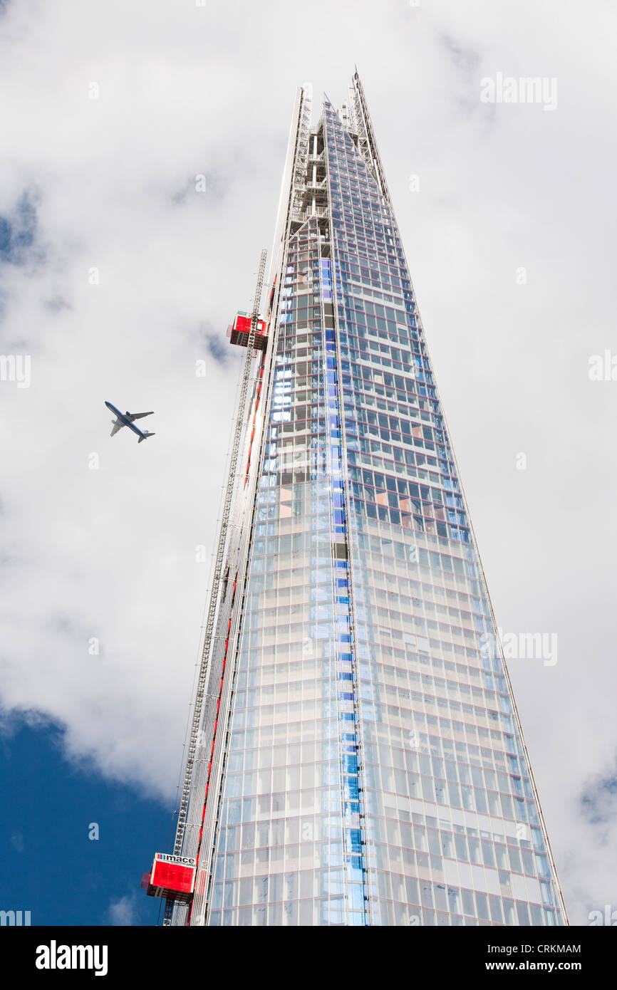 The Shard in London, UK. The Shard at 310m or over 1000 feet tall, is ...