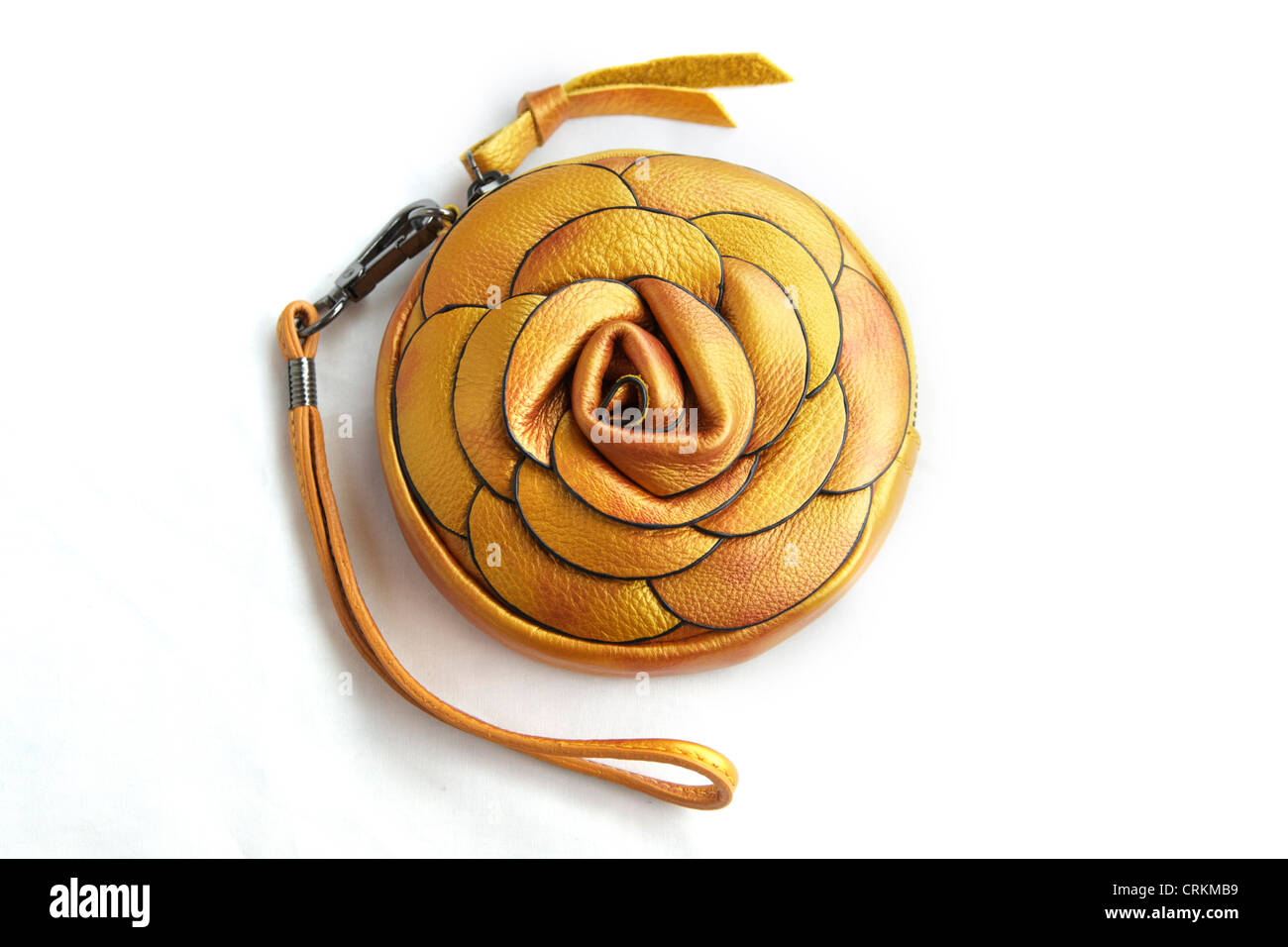 yellow small rose leather handbag Stock Photo - Alamy