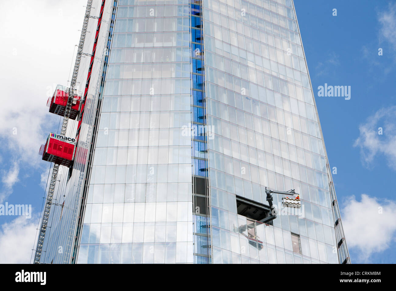 The Shard in London, UK. The Shard at 310m or over 1000 feet tall, is ...