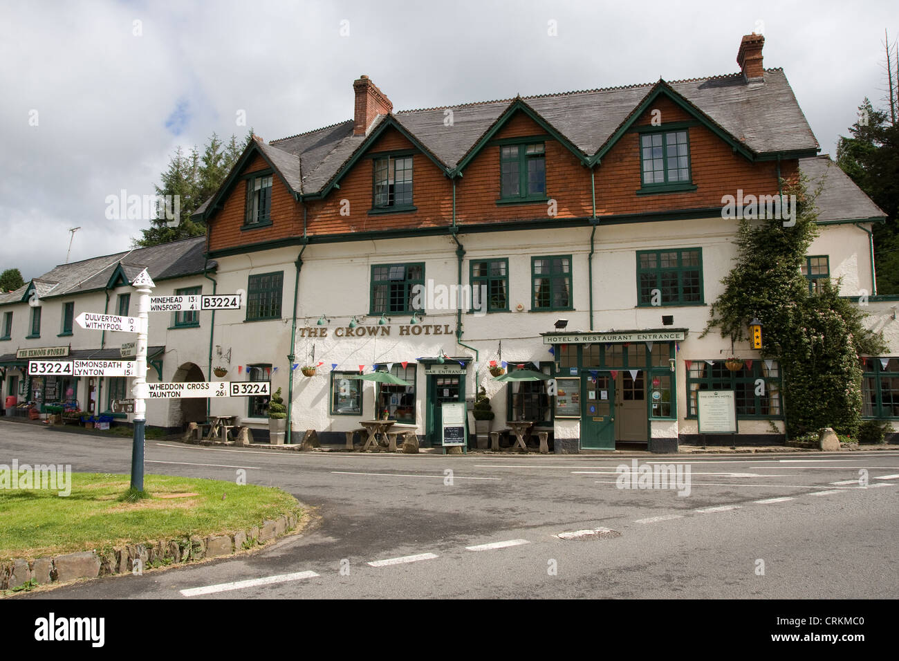Exford Exmoor Devon England UK Europe Stock Photo - Alamy
