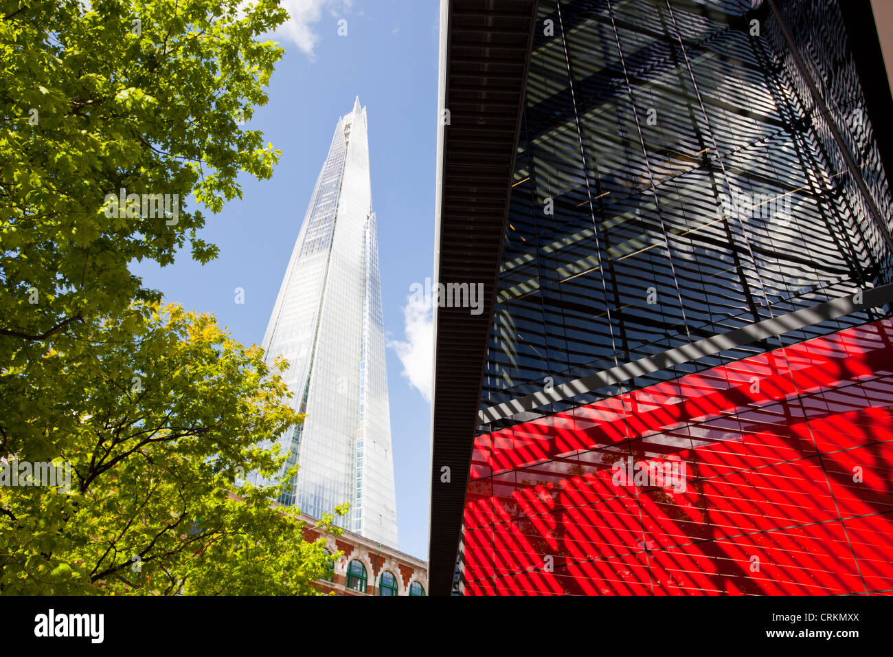 The Shard in London, UK. The Shard at 310m or over 1000 feet tall, is ...