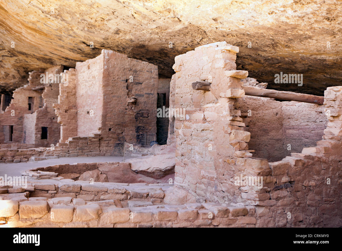 Mesa Verde National Park, Colorado, Spruce Tree House interior Stock ...