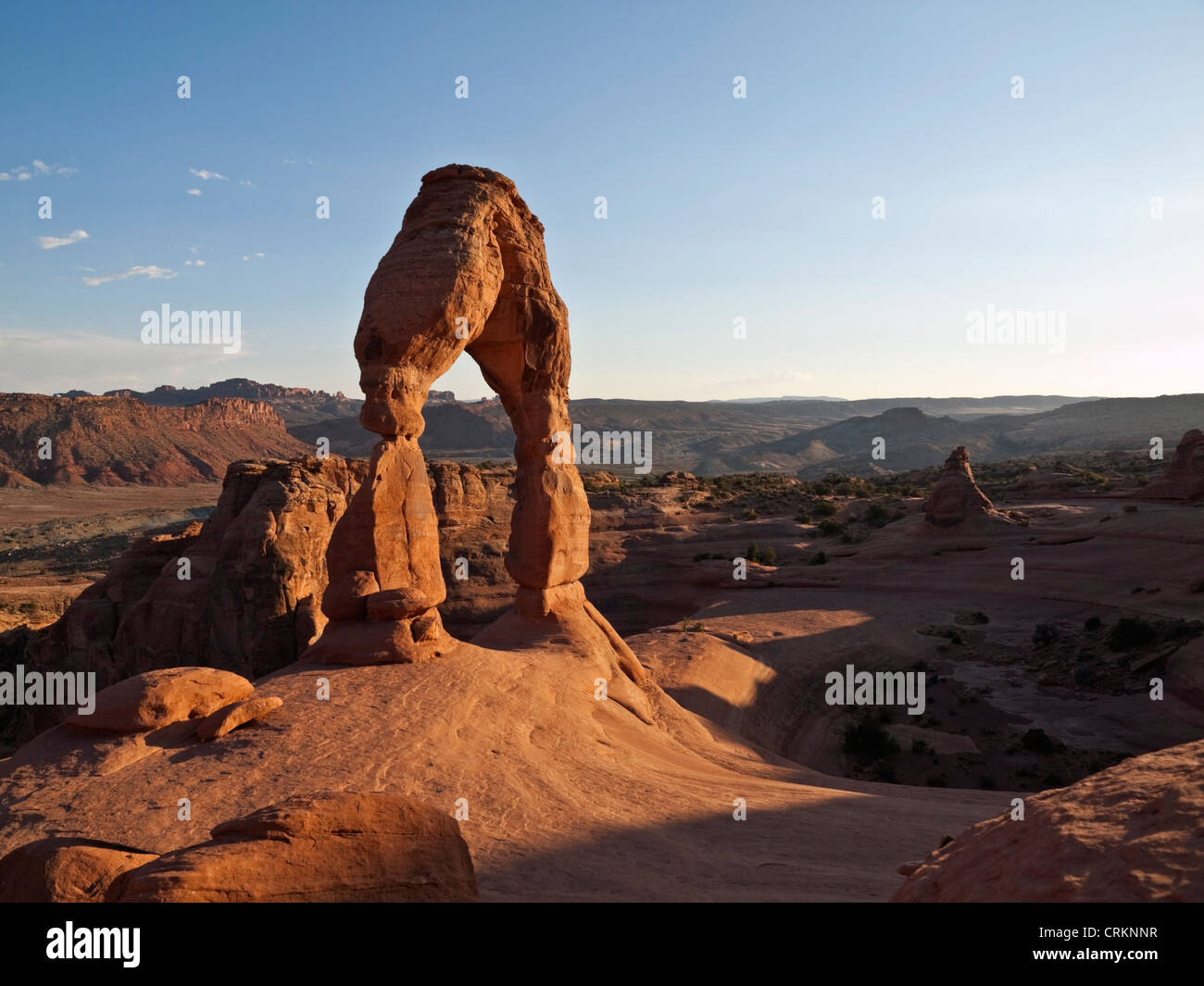 Sunset at delicate arch in Utah's Arches National Park Stock Photo - Alamy