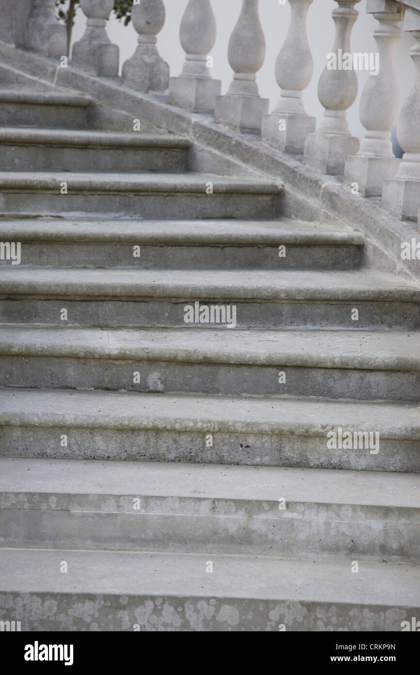Vintage stone steps Stock Photo - Alamy