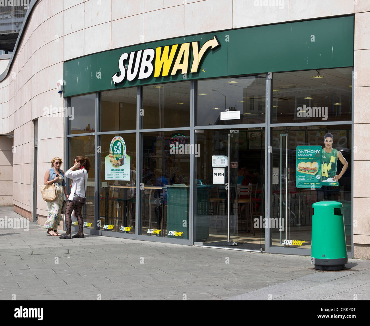 Subway Food Outlet Folkestone Kent UK Stock Photo - Alamy