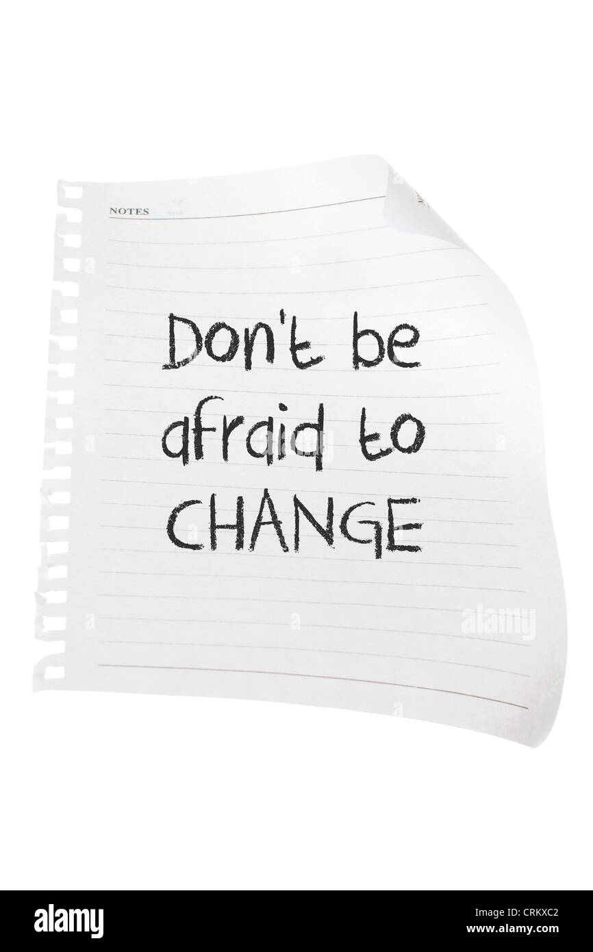 Paper with Message of Inspiration Stock Photo - Alamy
