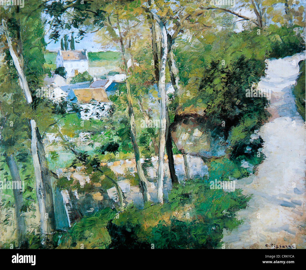 Camille Pissarro – The Climbing Path, L'Hermitage, Pontoise Stock Photo - Alamy
