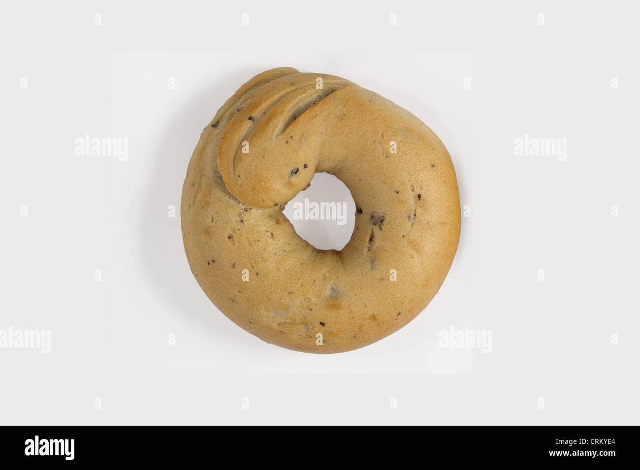 Bagel in white background Stock Photo - Alamy