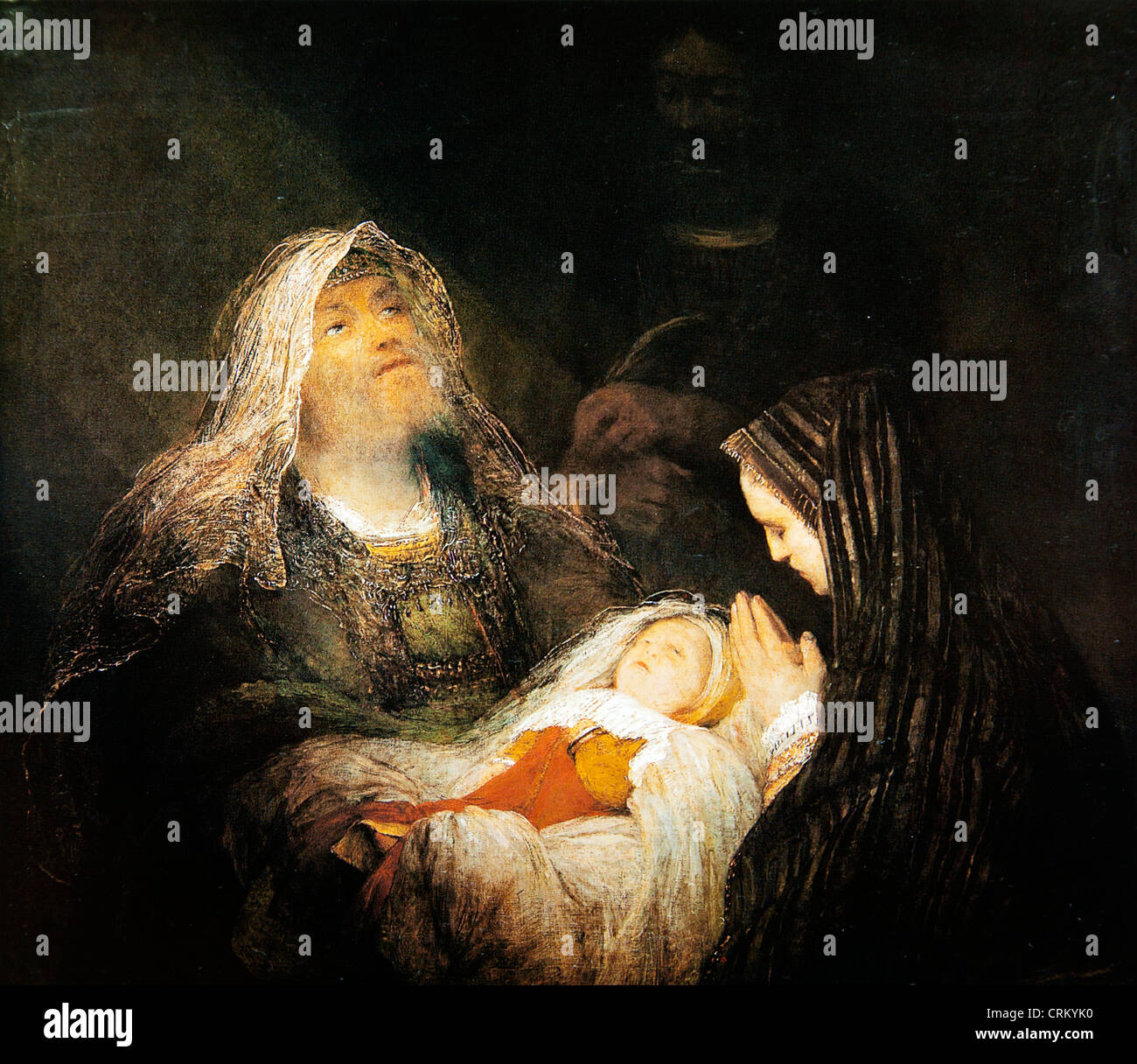 Aert de Gelder - Simeon's Song of Praise Stock Photo - Alamy