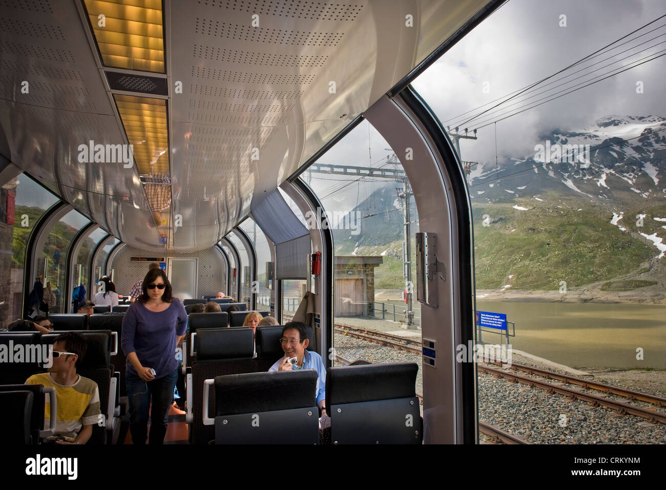 Bernina express interior hi-res stock photography and images - Alamy