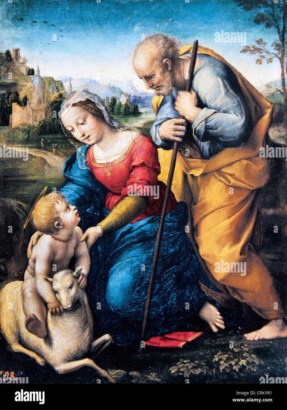 Raphael holy family lamb hi-res stock photography and images - Alamy