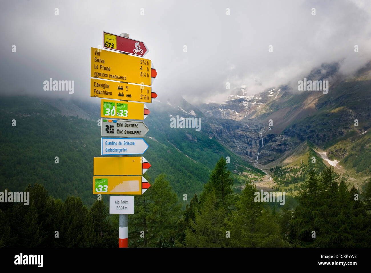 Switzerland, Canton Grisons, Alp Grum, Palu glacier Stock Photo - Alamy