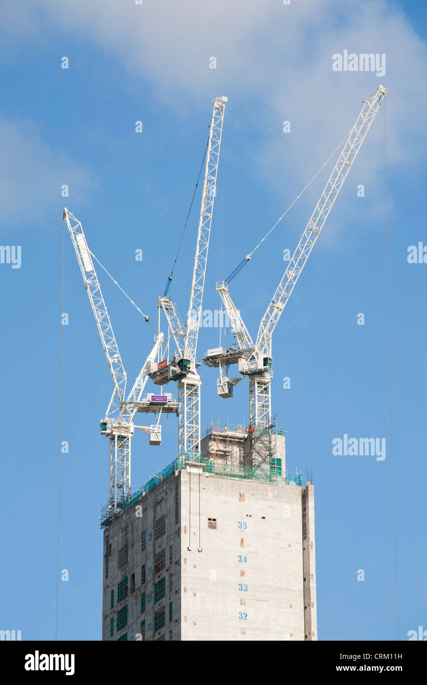 A new tower construction project near the Shard in London, UK Stock ...