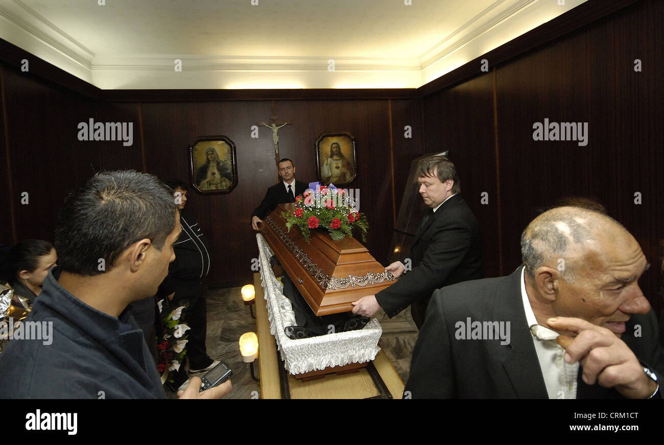 Police patrolled funeral Romany Martin Hospodi who was fatally injured ...