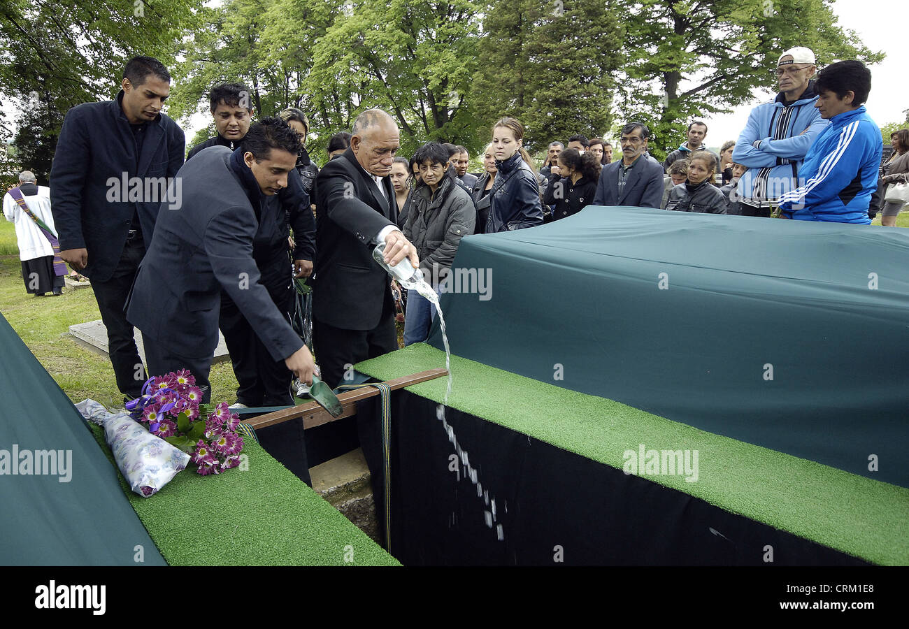 Police patrolled funeral Romany Martin Hospodi who was fatally injured ...