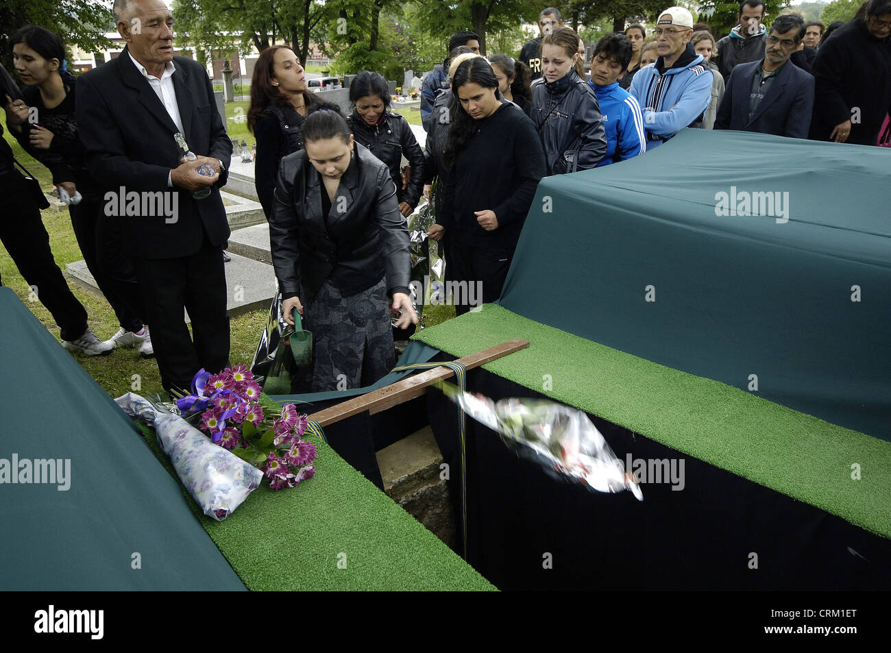 Police patrolled funeral Romany Martin Hospodi who was fatally injured ...