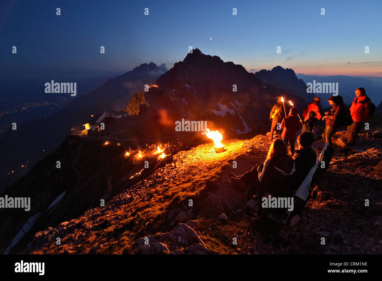 Austrian celebration for the traditional summer solstice festival ...