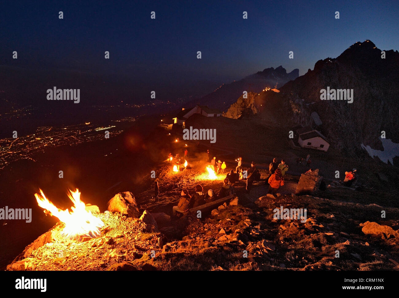 Austrian celebration for the traditional summer solstice festival ...