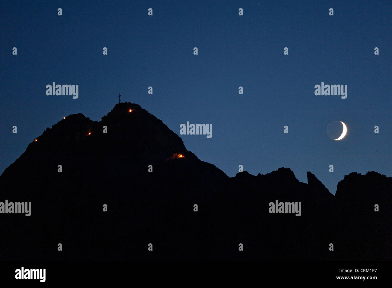 Austrian celebration for the traditional summer solstice festival ...