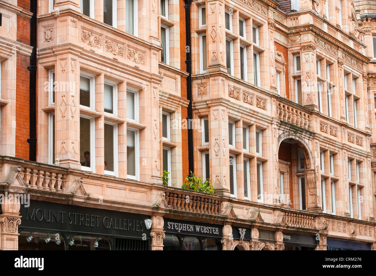 Mount Street, an exclusive area of Mayfair, in London, UK Stock Photo ...