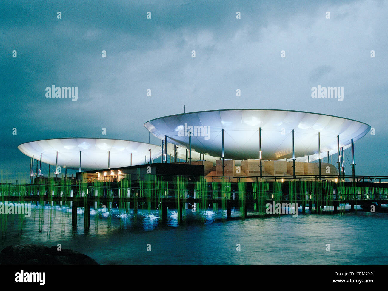 The pebbles of the Expo 2002 Arteplage in Neuchatel Stock Photo - Alamy