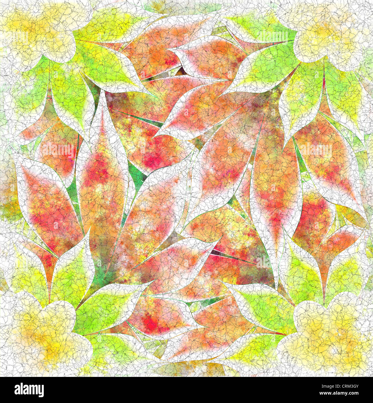 abstract frame applique flower Stock Photo - Alamy