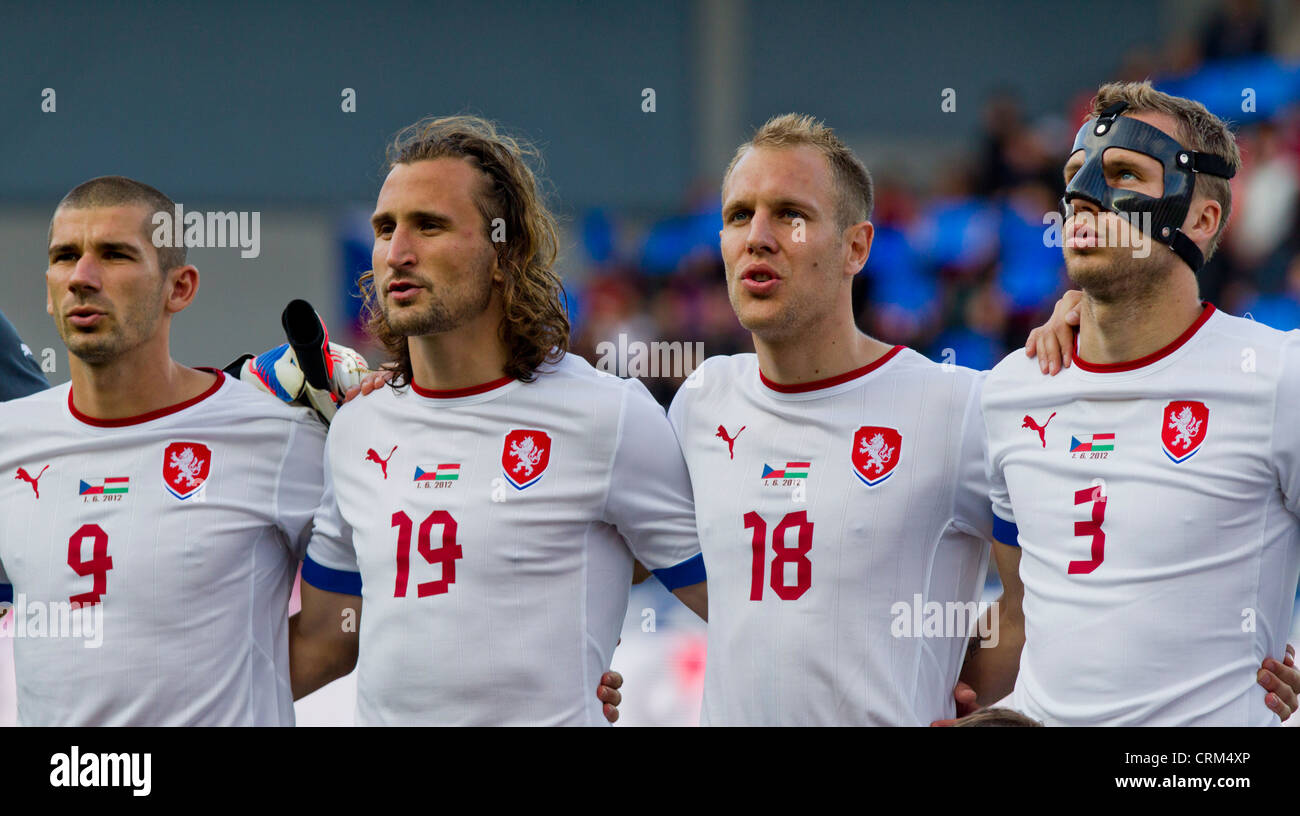 Jan Rezek Petr Jiracek Daniel Kolar Michal Kadlecc Friendly soccer ...