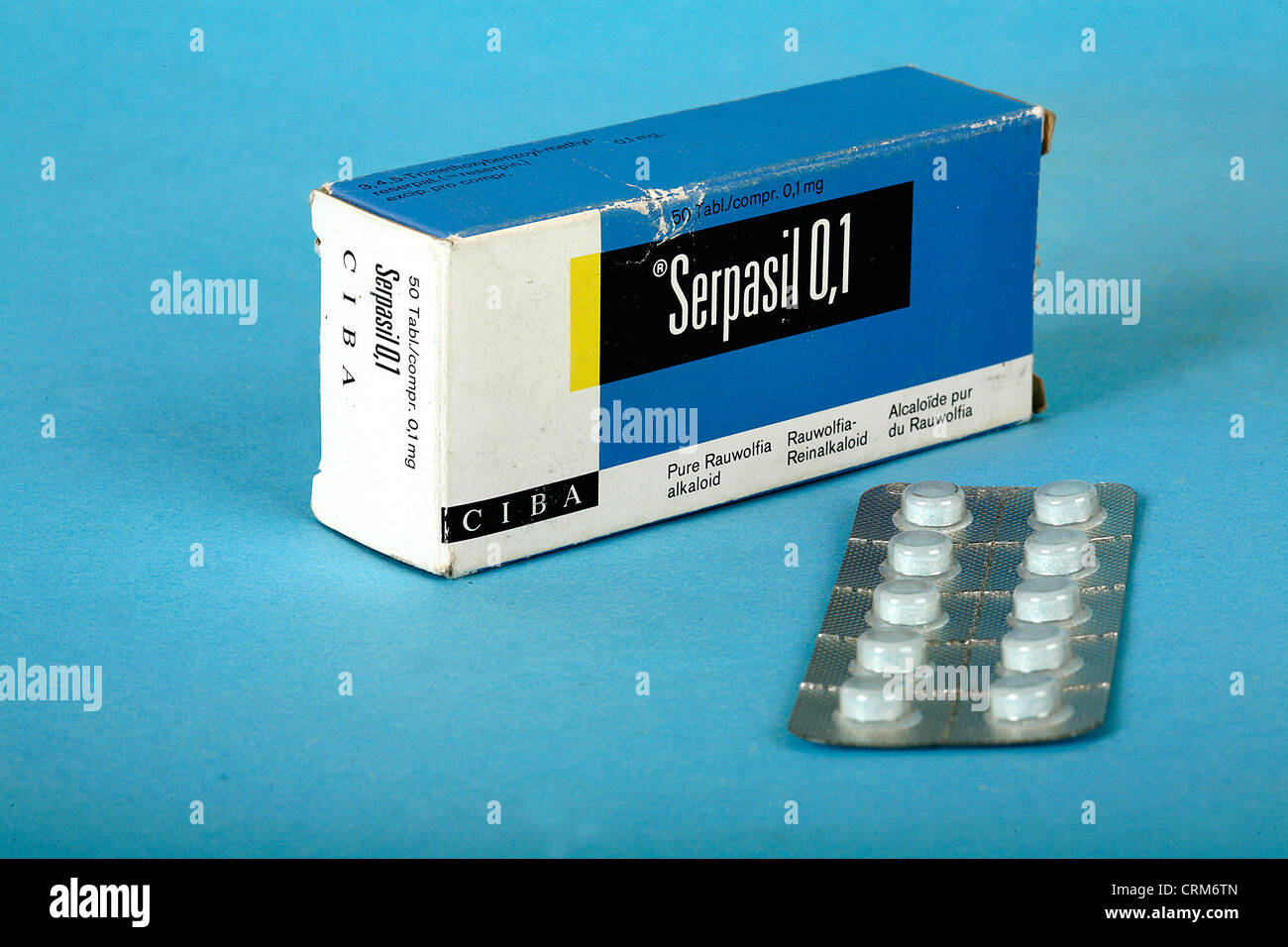 Serpasil For the treatment of high blood pressure (hypertension Stock ...