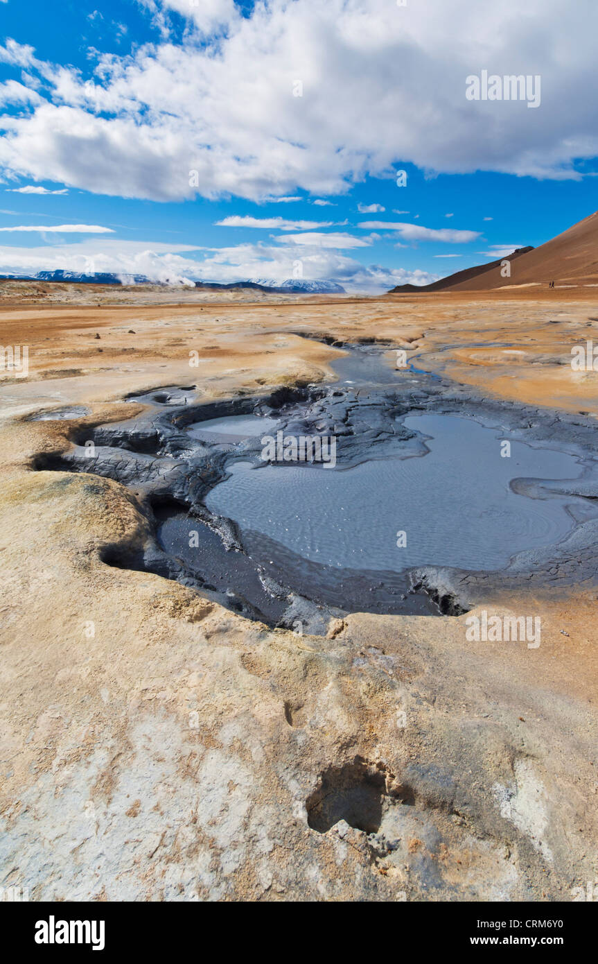 Namaskard thermal area Hverarond near Lake Myvatn Reykjahlid North ...