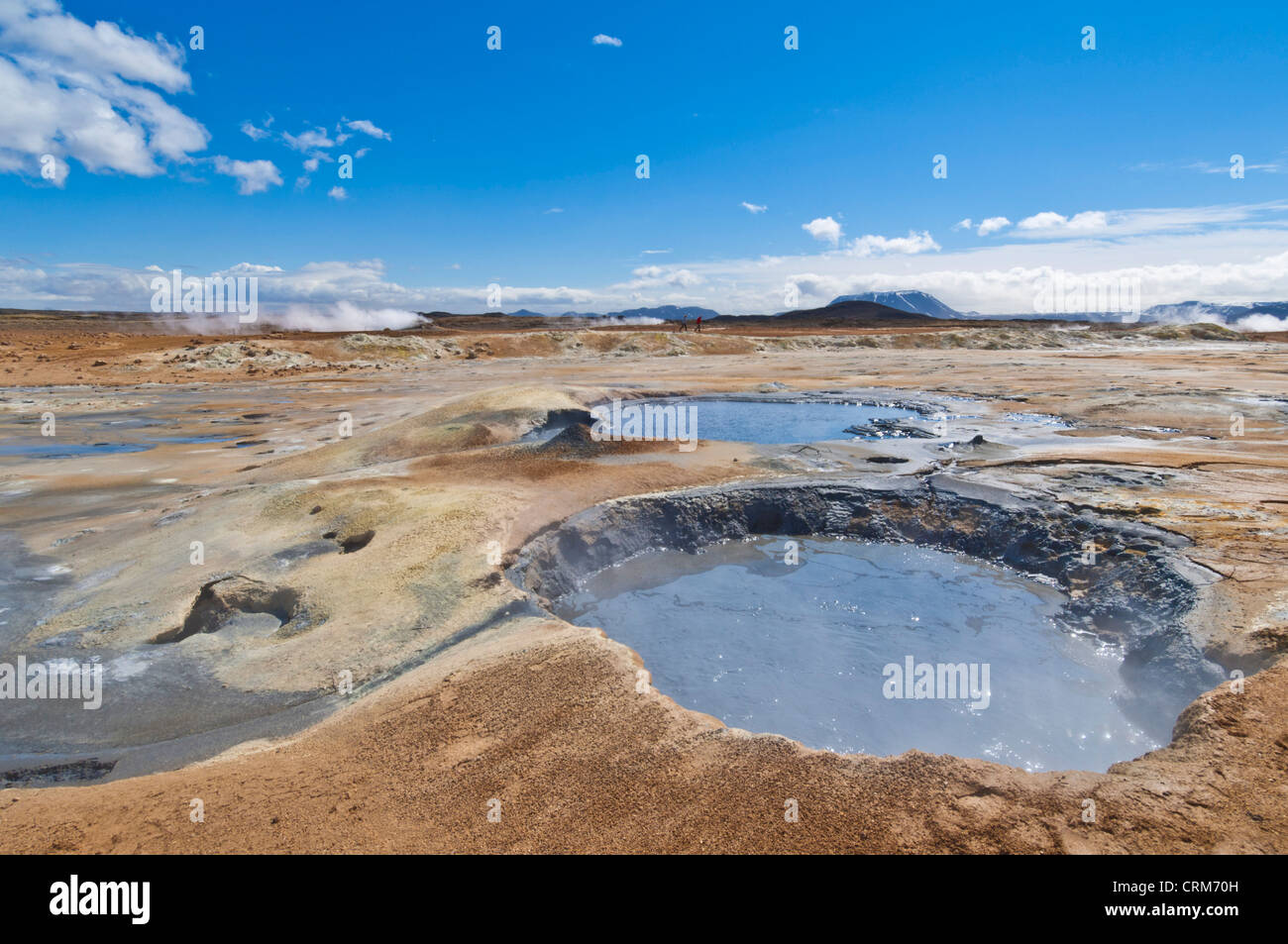 Namaskard thermal area Hverarond near Lake Myvatn Reykjahlid North ...