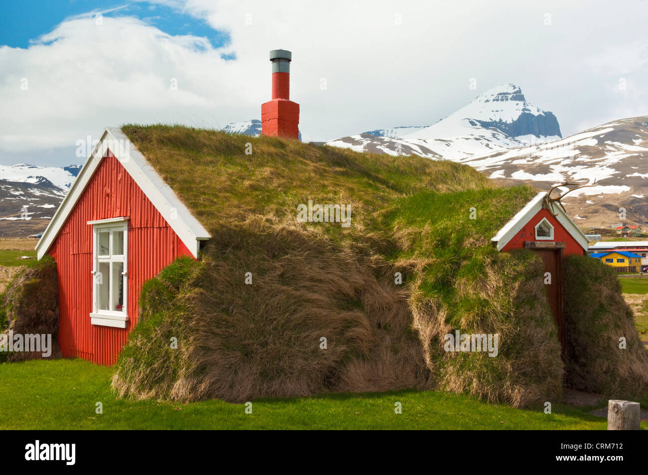 Lindarbakki turf house Borgarfjordur eystri Bakkagerdi North east ...