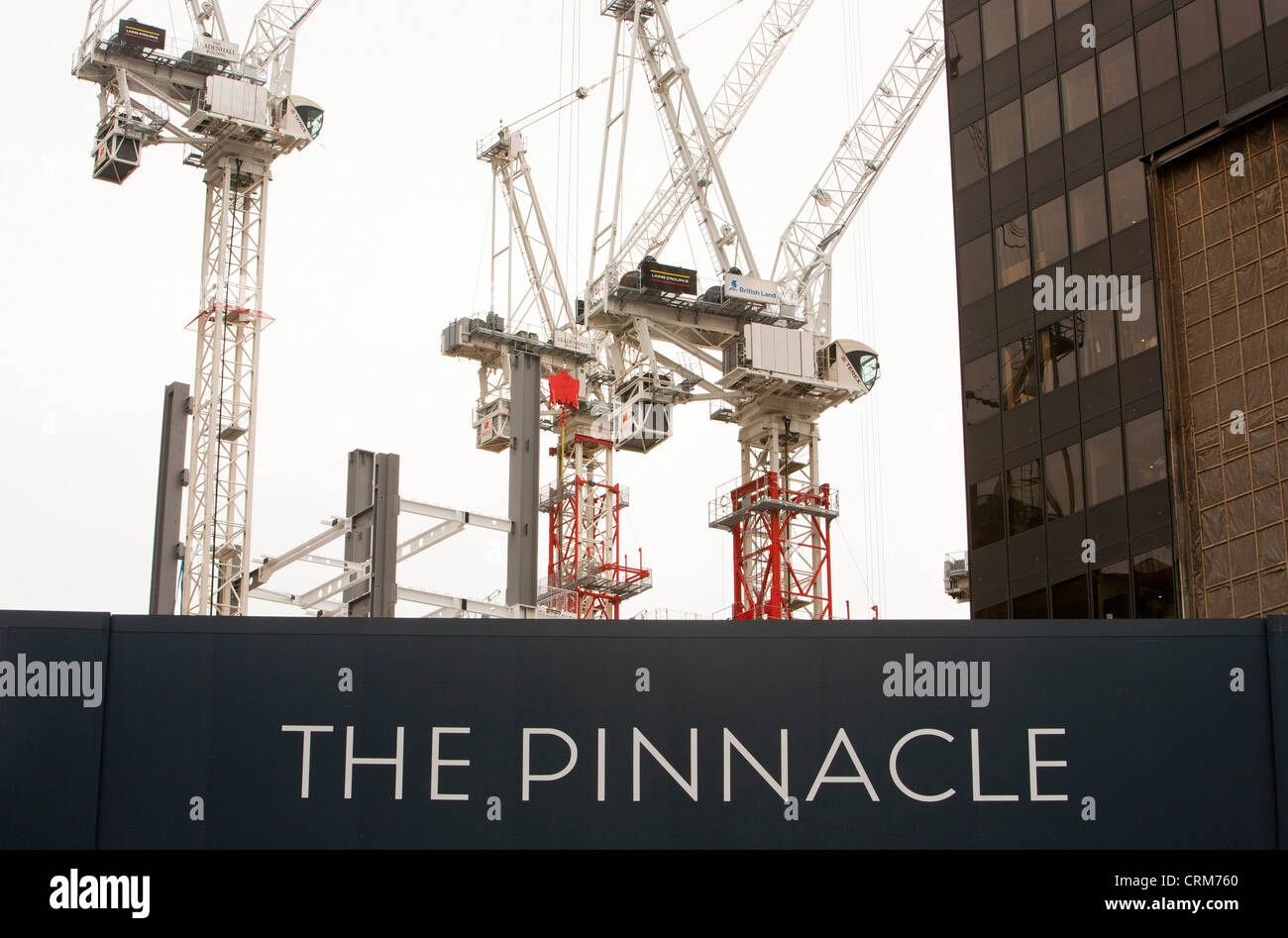 Construction of the The Pinnacle in the City, London, UK Stock Photo ...