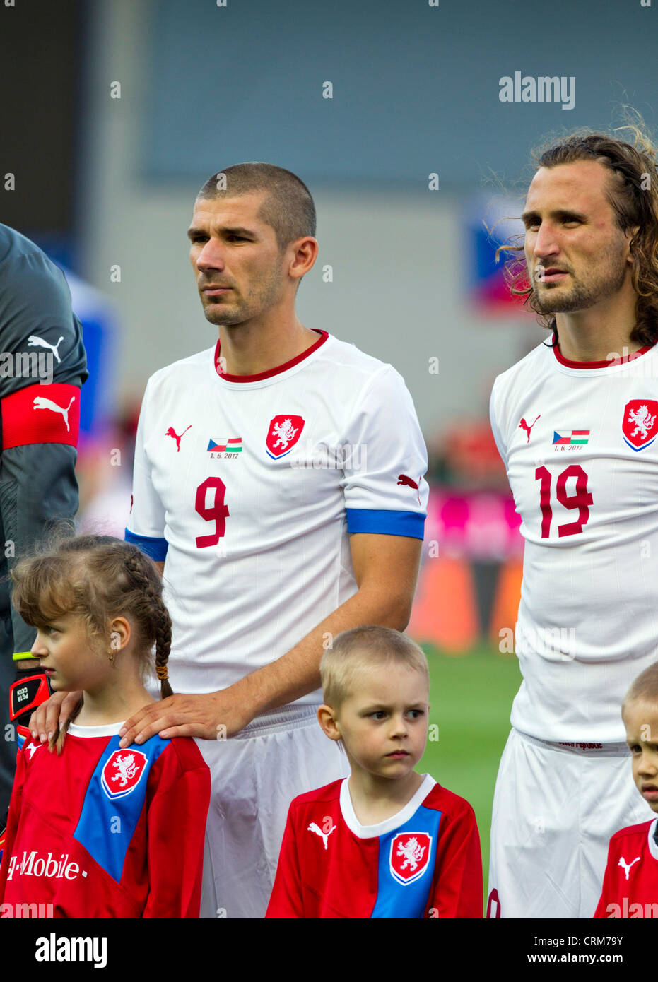 Jan Rezek Petr Jiracek Friendly soccer match Euro 2012 warm-up played ...