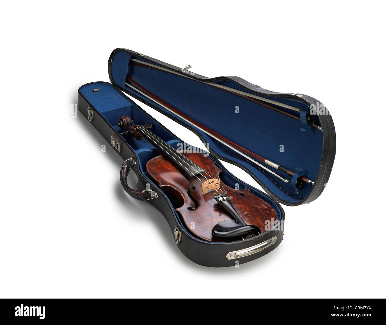 Violin in a case Stock Photo - Alamy