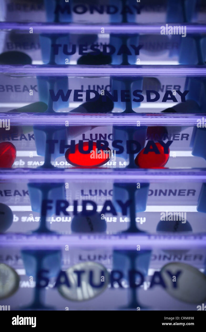 Day by day tablet dispenser which ensures patients take their pills at ...
