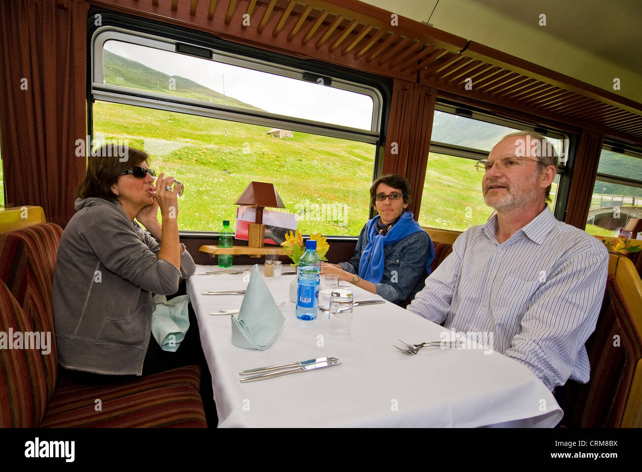 Glacier express restaurant hi-res stock photography and images - Alamy