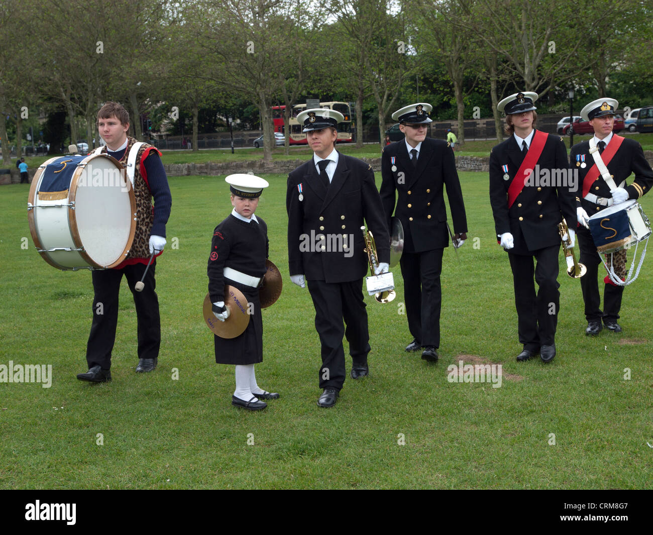 A marching band of the Sea Cadets Stock Photo - Alamy