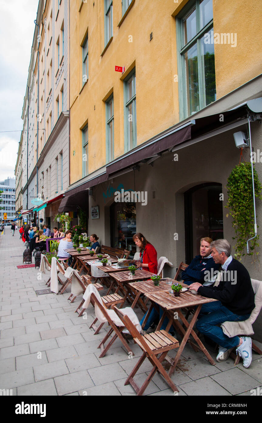 Cafe restaurant terrace SoFo the South of Folkungagatan area Södermalm ...