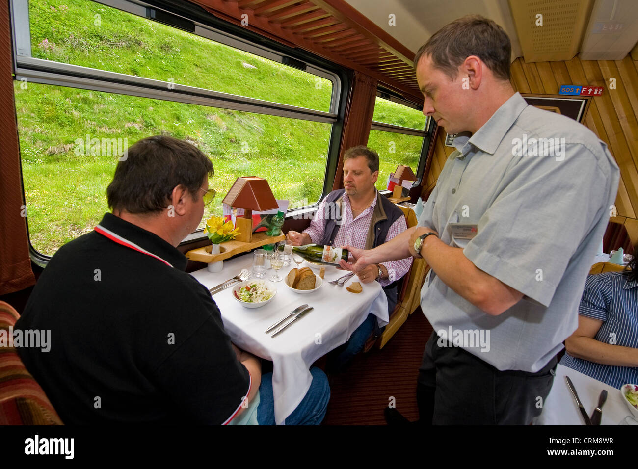 Glacier express restaurant hi-res stock photography and images - Alamy