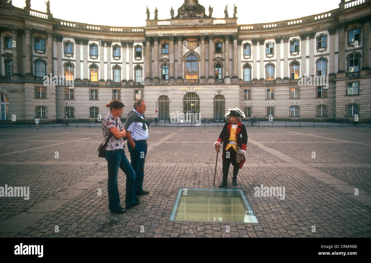 Stadtfuehrer as Frederick the Great at Bebelplatz, Berlin Stock Photo ...