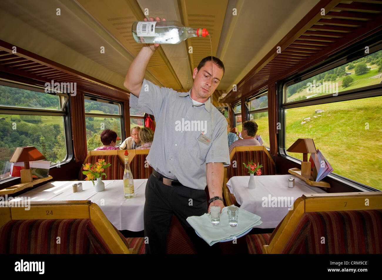 Glacier express restaurant hi-res stock photography and images - Alamy
