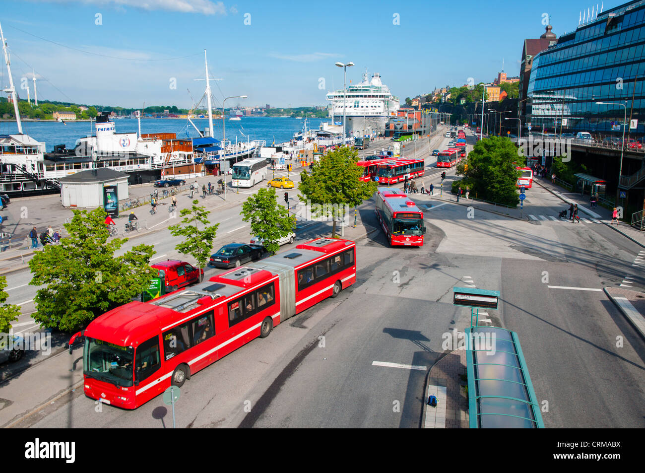 Slussen area Södermalm district Stockholm Sweden Europe Stock Photo - Alamy