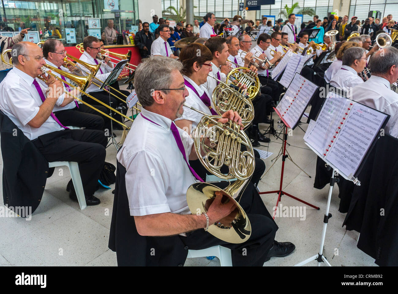 Paris, France, Large Crowd of People, Profile, Symphony Orchestra ...