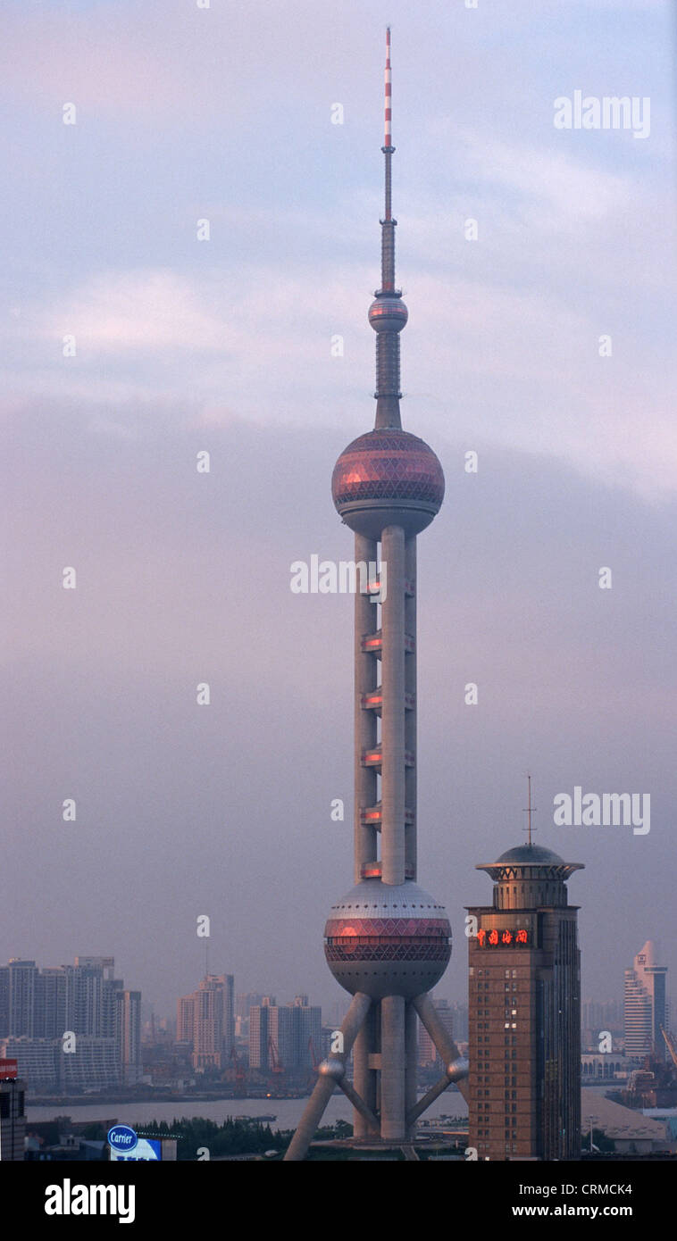 TV Tower at Pudong in Shanghai Stock Photo - Alamy