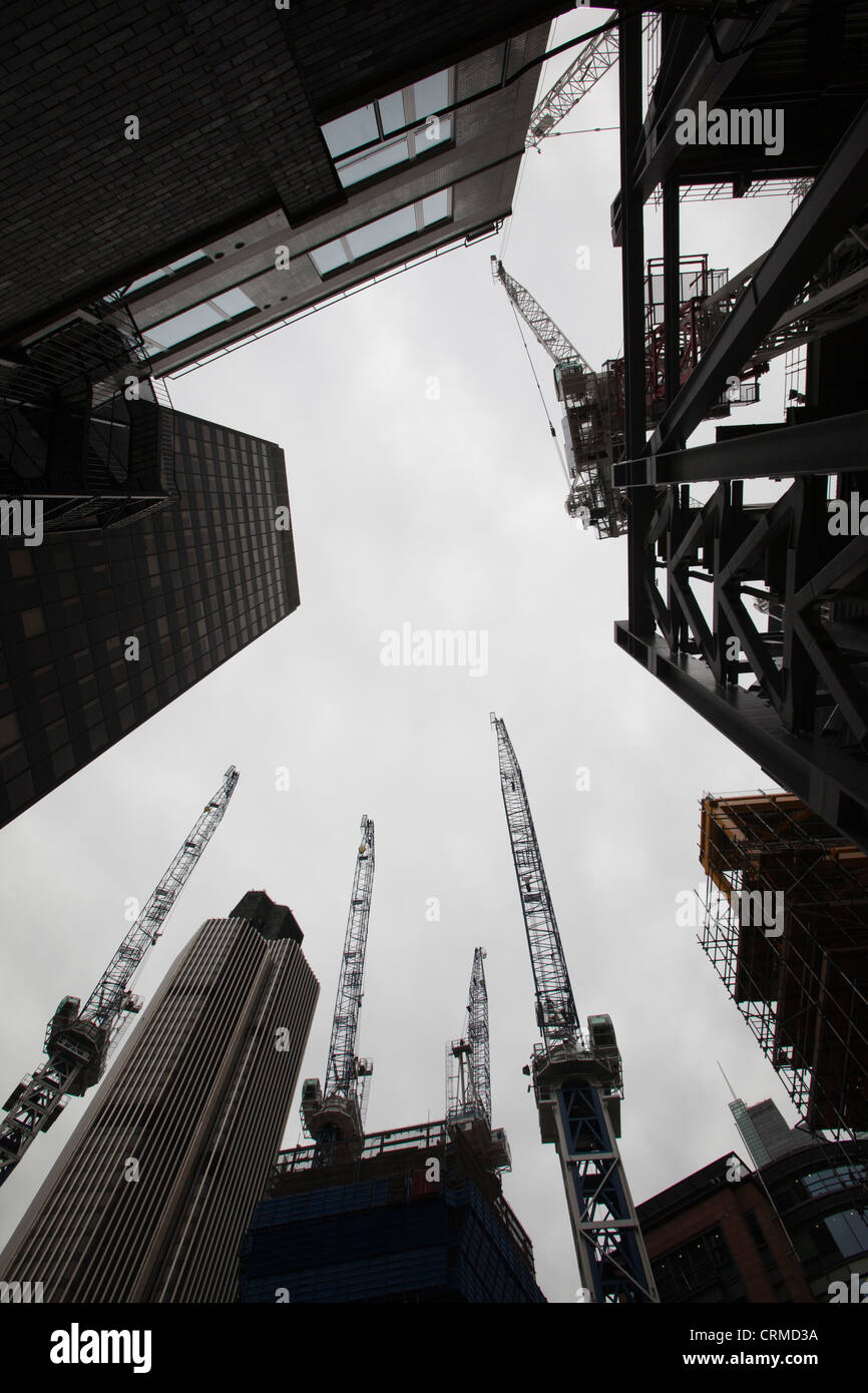 Construction of the The Pinnacle in the City, London, UK Stock Photo ...