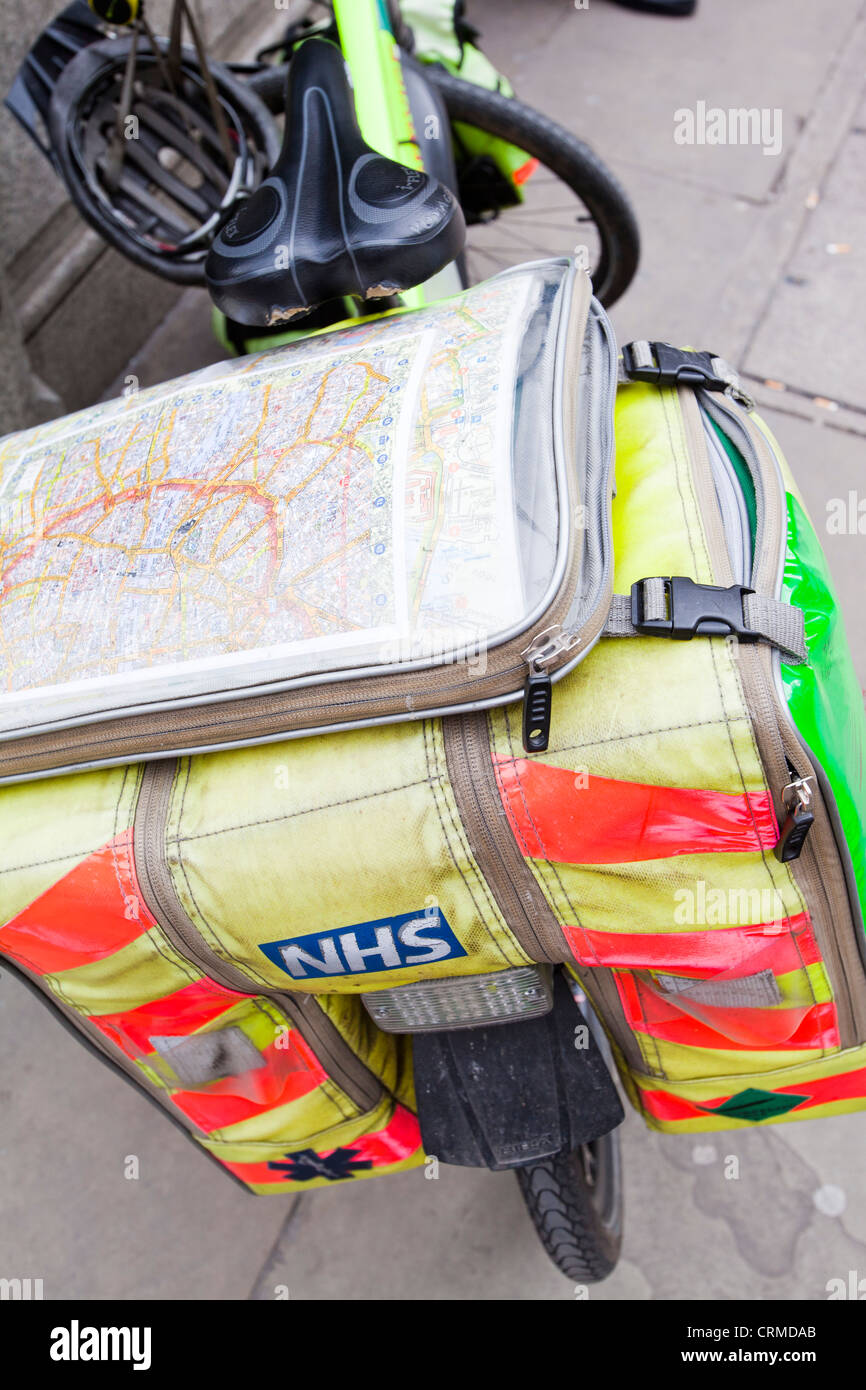 An NHS cycle first response paramedics bike, London, UK Stock Photo - Alamy